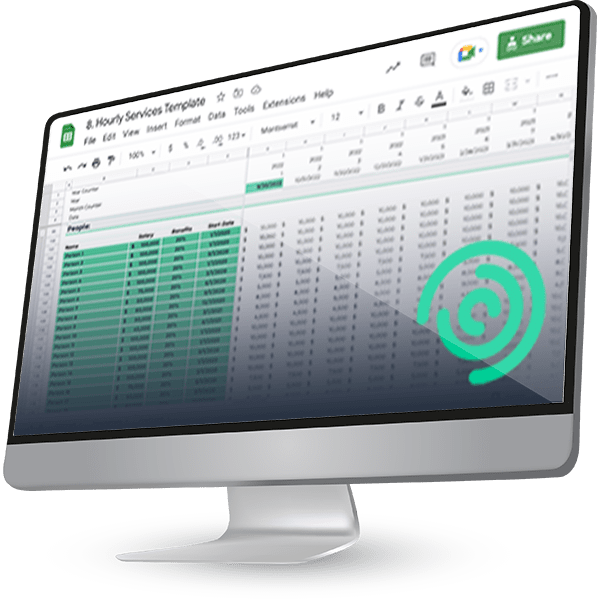 Hourly Services Financial Model Template | Forecastr